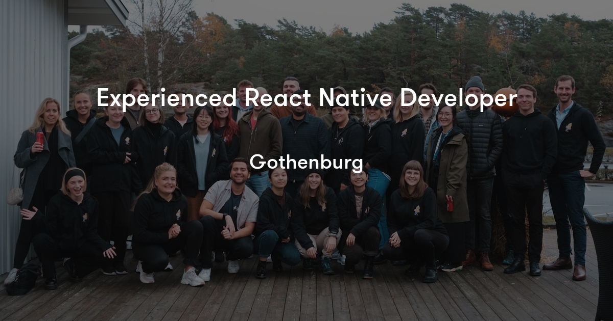 Experienced React Native Developer - Albert | Jobylon Experienced React Native Developer - Albert | Jobylon