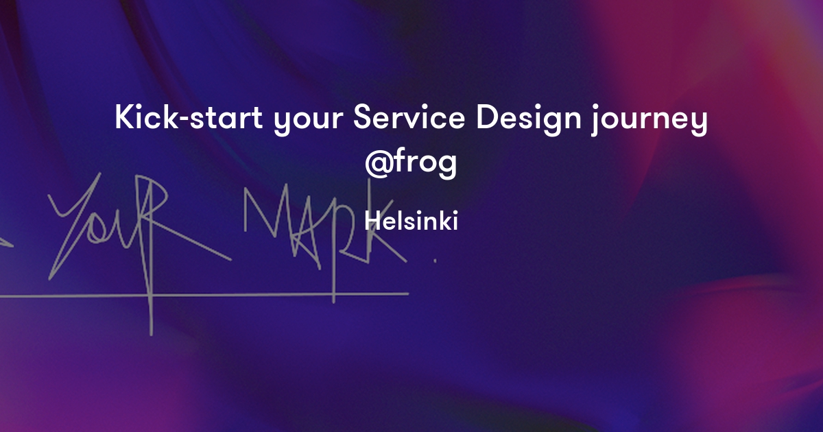 Kick-start your Service Design journey @frog - frog part of Capgemini ...