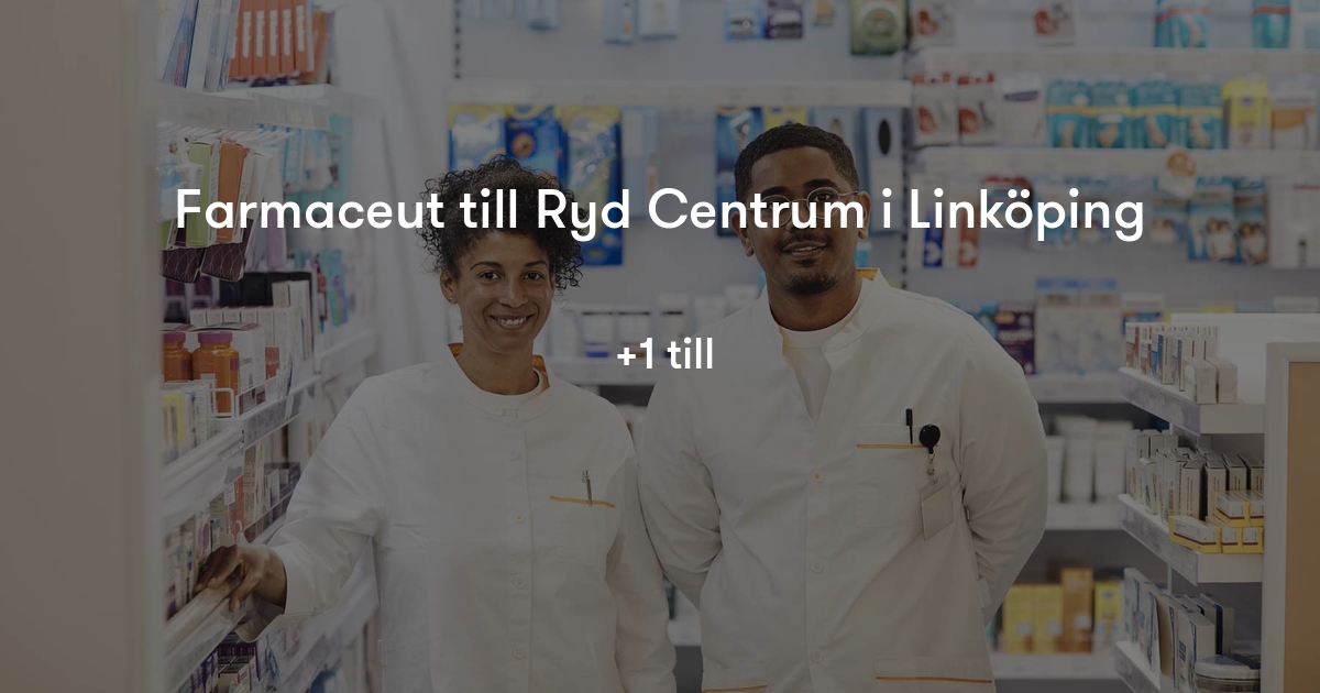 Farmaceut till Ryd Centrum i Linköping - Kronans Apotek | Jobylon