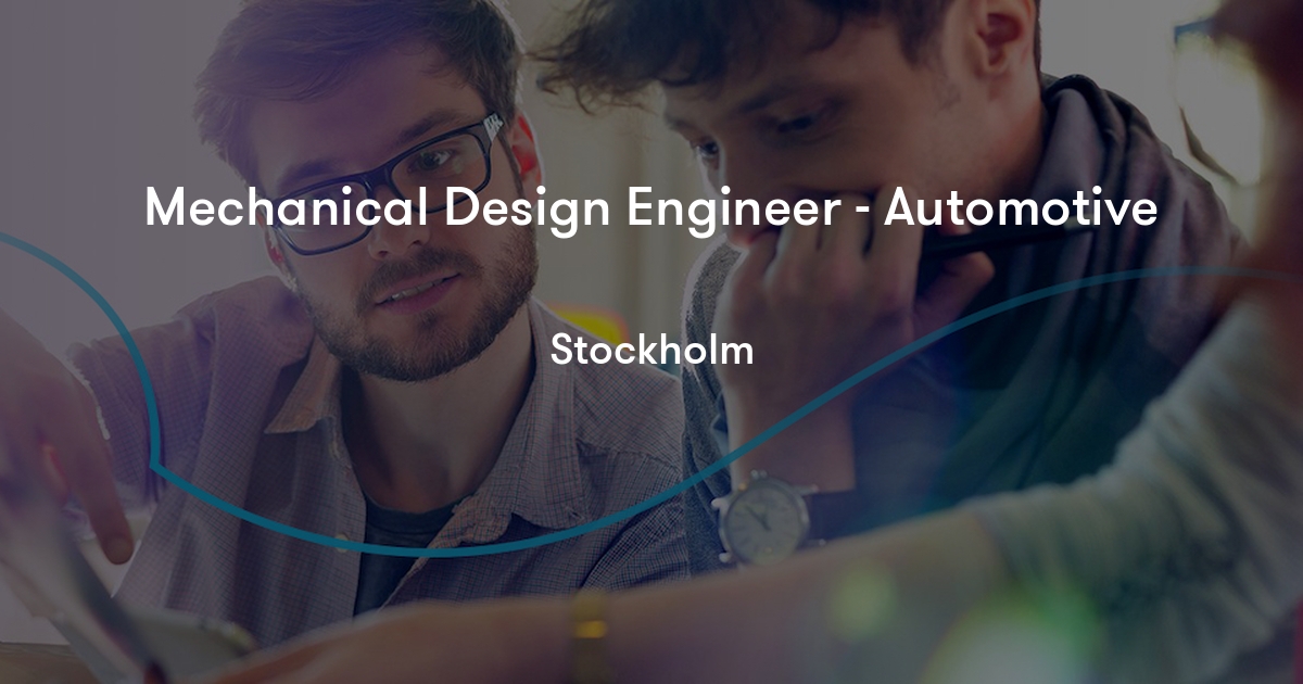 Mechanical Design Engineer - Automotive - Capgemini Engineering Sverige ...