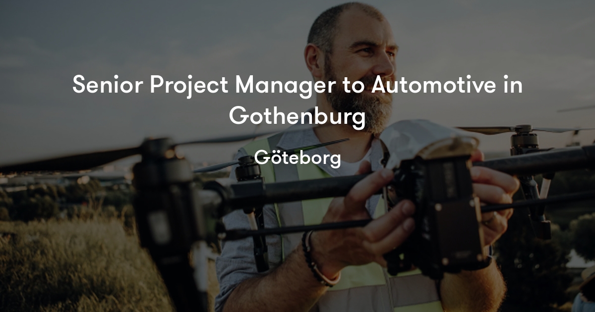 Senior Project Manager to Automotive in Gothenburg - Capgemini Engineering Sverige AB | Jobylon