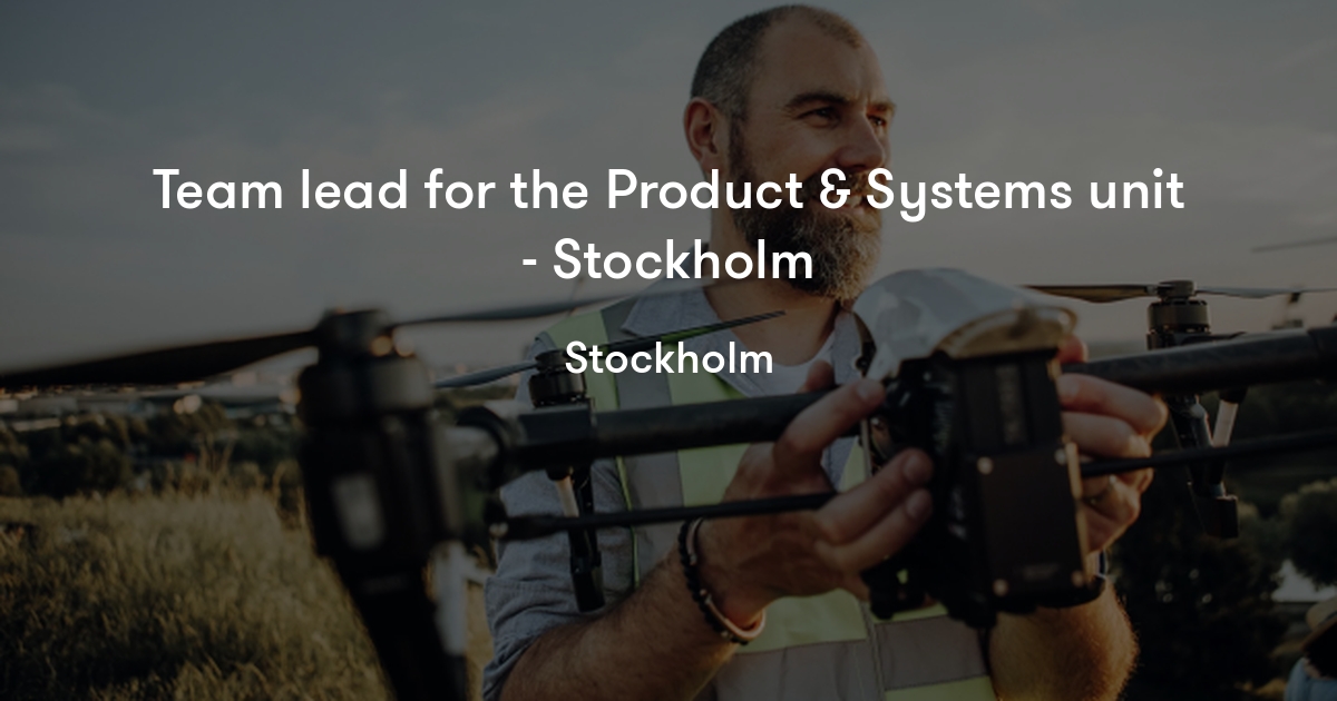 Team lead for the Product & Systems unit - Stockholm - Capgemini ...