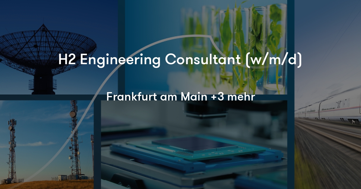 H2 Engineering Consultant (w/m/d) - Capgemini Engineering | Jobylon