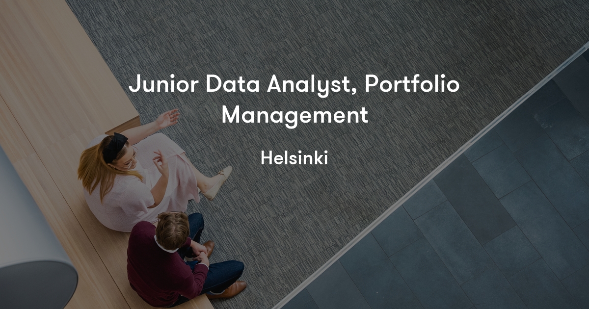 Junior Data Analyst, Portfolio Management - F-Secure | Jobylon