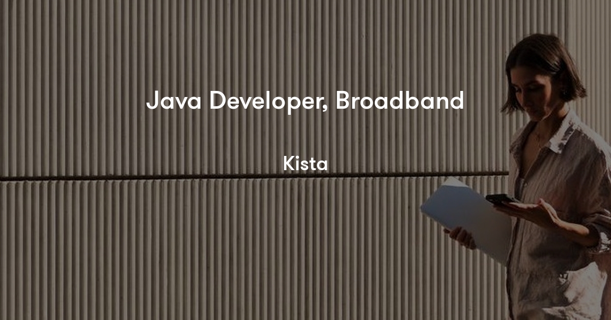 Java Developer, Broadband - Tele2 Sweden AB | Jobylon