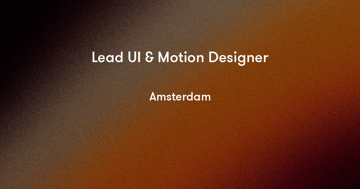 Lead UI & Motion Designer - code d'azur | Jobylon