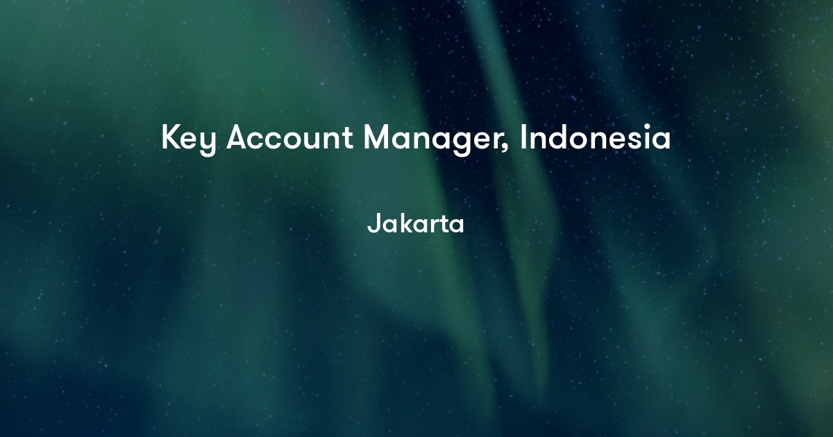 Key Account Manager, Indonesia - Nordberg Medical | Jobylon