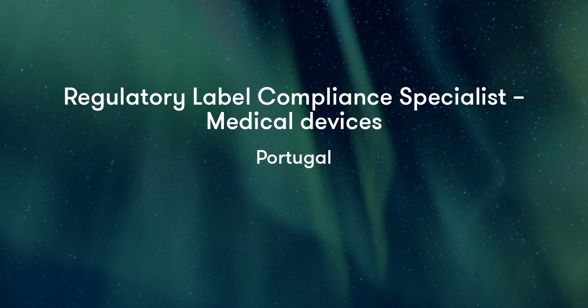 Regulatory Label Compliance Specialist – Medical devices - Nordberg ...