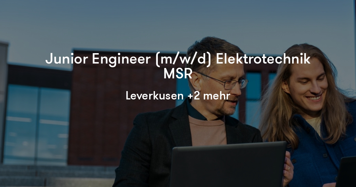 Junior Engineer (m/w/d) Elektrotechnik MSR - Etteplan | Jobylon