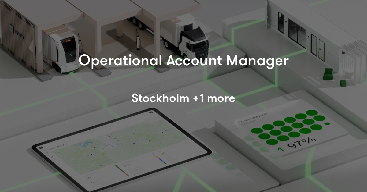 Operational Account Manager - Einride | Jobylon