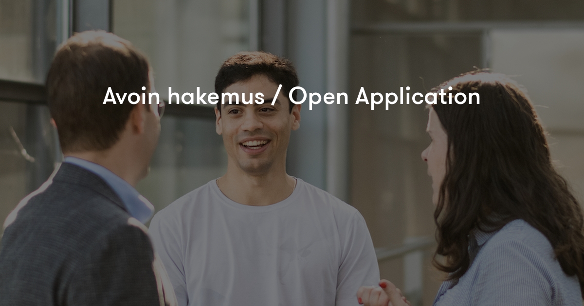 Avoin hakemus / Open Application - PwC Suomi | Jobylon