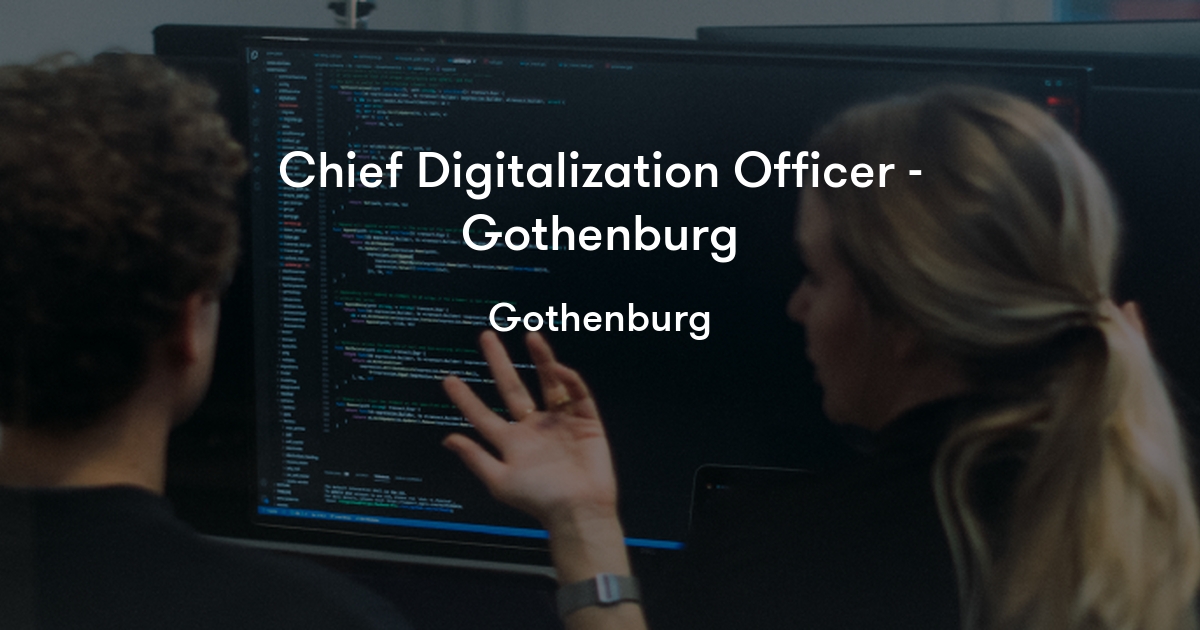 Chief Digitalization Officer - Gothenburg - NOVO Energy | Jobylon
