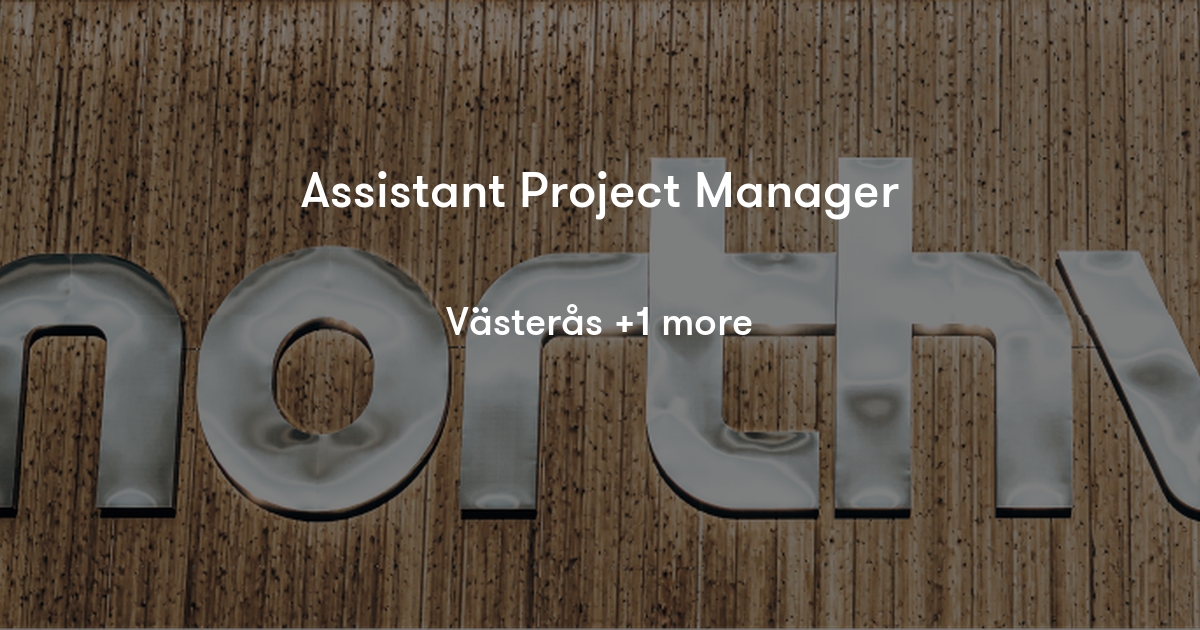 Assistant Project Manager - Northvolt | Jobylon