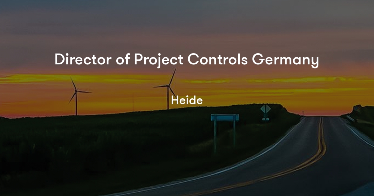 Director of Project Controls Germany - Northvolt | Jobylon