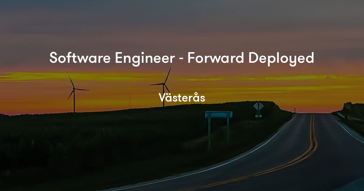 Software Engineer - Forward Deployed - Northvolt | Jobylon