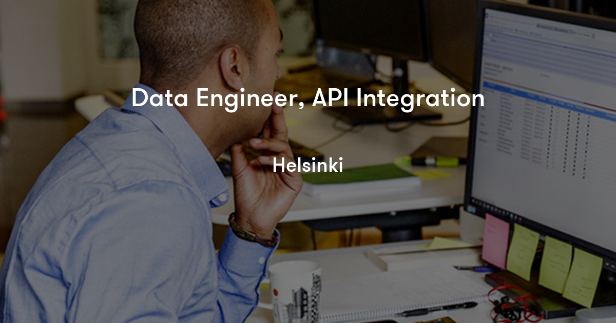 Data Engineer, API Integration - Sievo | Jobylon