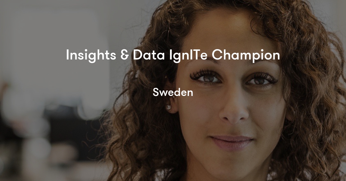 Insights & Data IgnITe Champion - Capgemini Sverige | Jobylon
