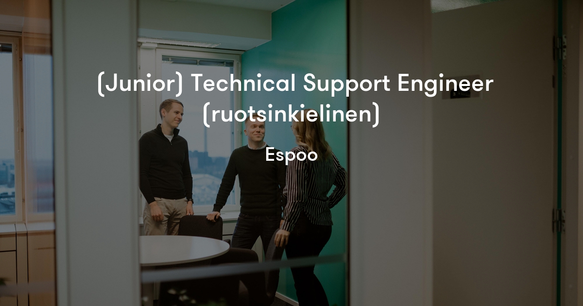 (Junior) Technical Support Engineer (ruotsinkielinen) - Apix Messaging ...