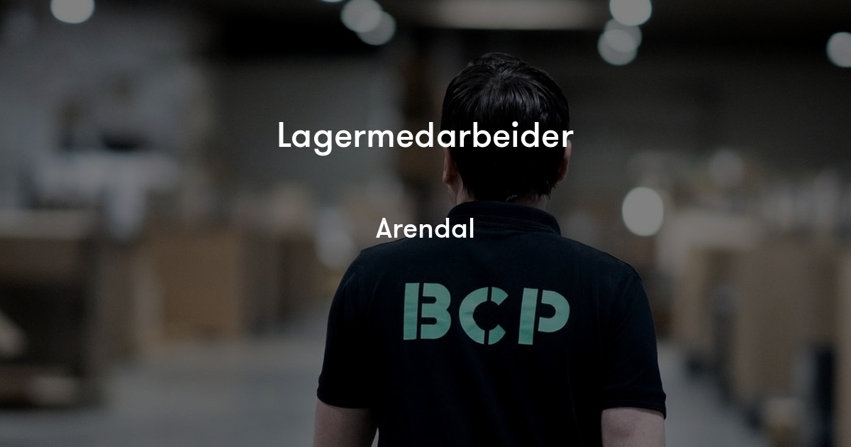 Lagermedarbeider - BCP | Jobylon