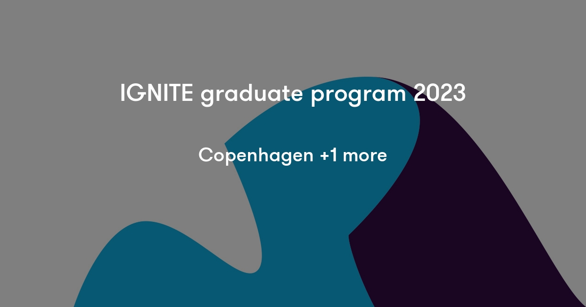 IGNITE graduate program 2023 - Capgemini Danmark A/S | Jobylon