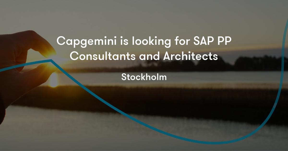 Capgemini is looking for SAP PP Consultants and Architects - Capgemini ...