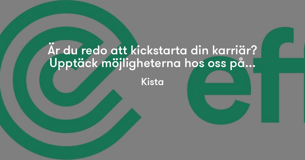 Är du redo att kickstarta din karriär? Upptäck möjligheterna hos oss på Effective Communication ...