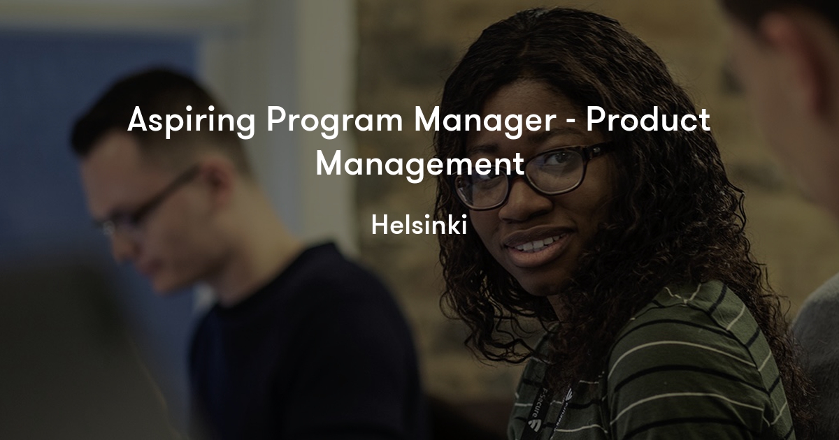 Aspiring Program Manager - Product Management - WithSecure | Jobylon