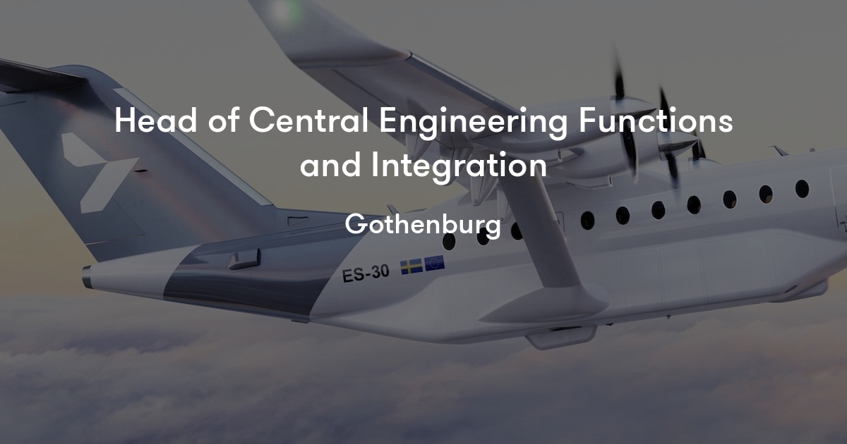 Head of Central Engineering Functions and Integration - Heart Aerospace | Jobylon