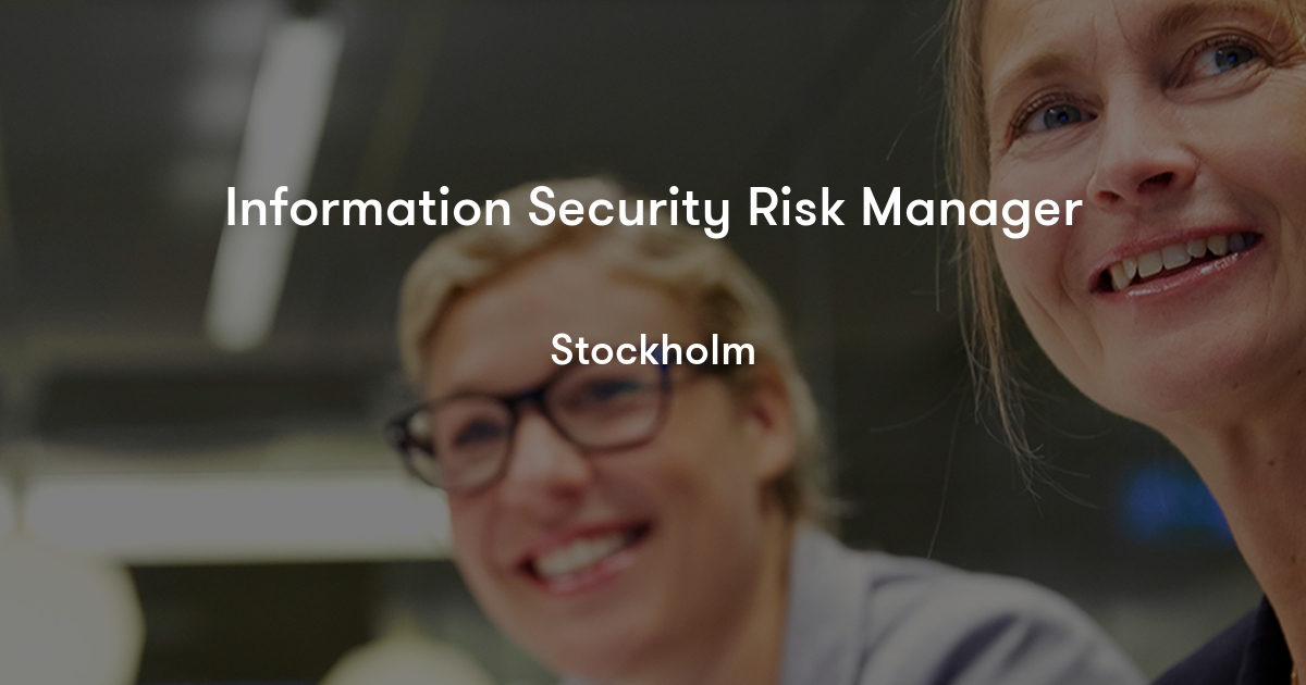Information Security Risk Manager - Lantmännen | Jobylon