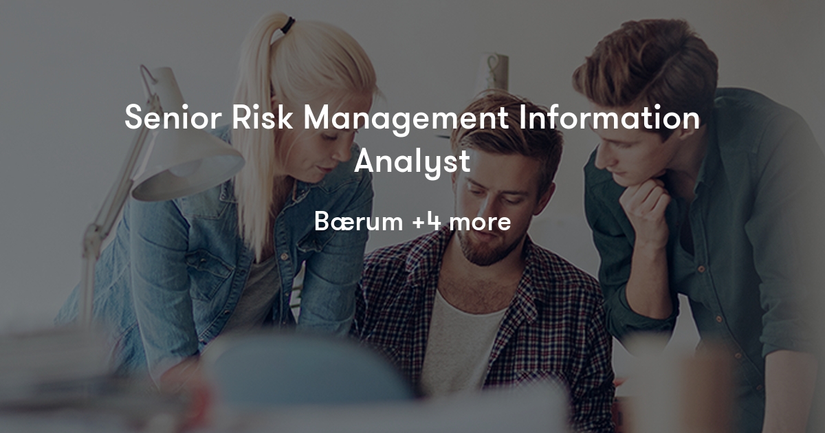 Senior Risk Management Information Analyst - Santander Consumer Bank Nordics | Jobylon