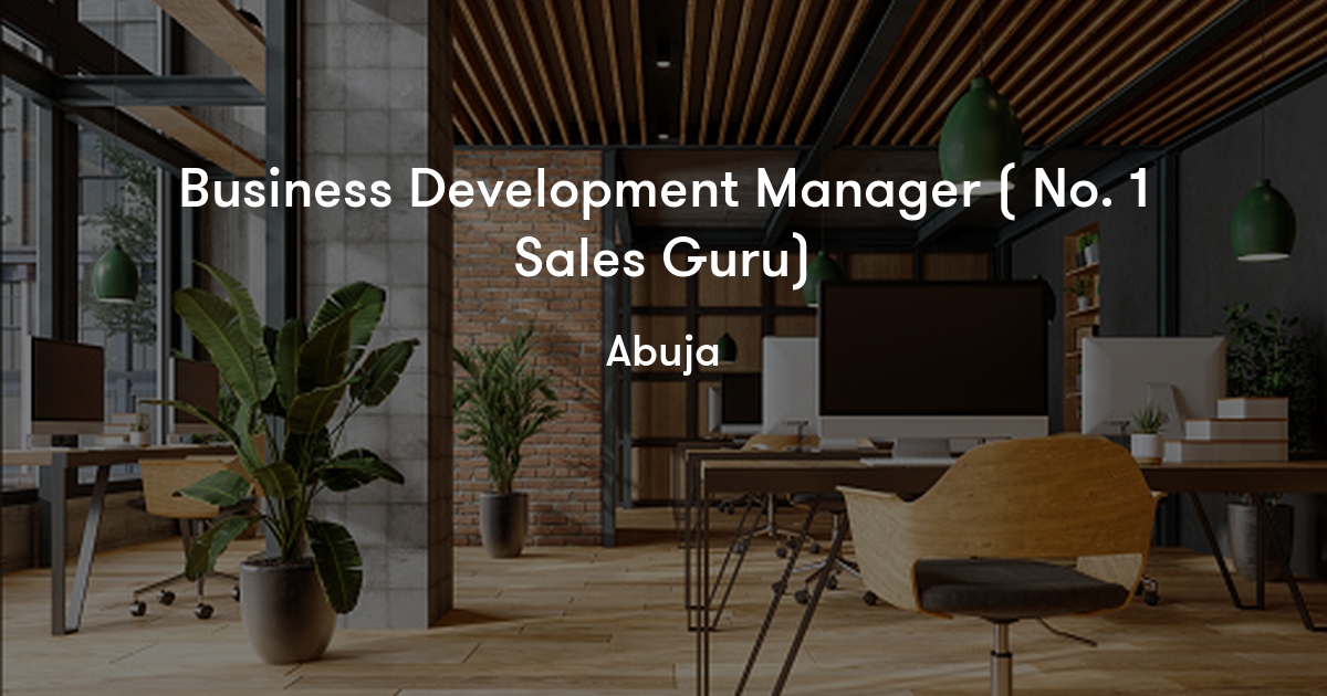 Business Development Manager ( No. 1 Sales Guru) - Workflow Consult | Jobylon