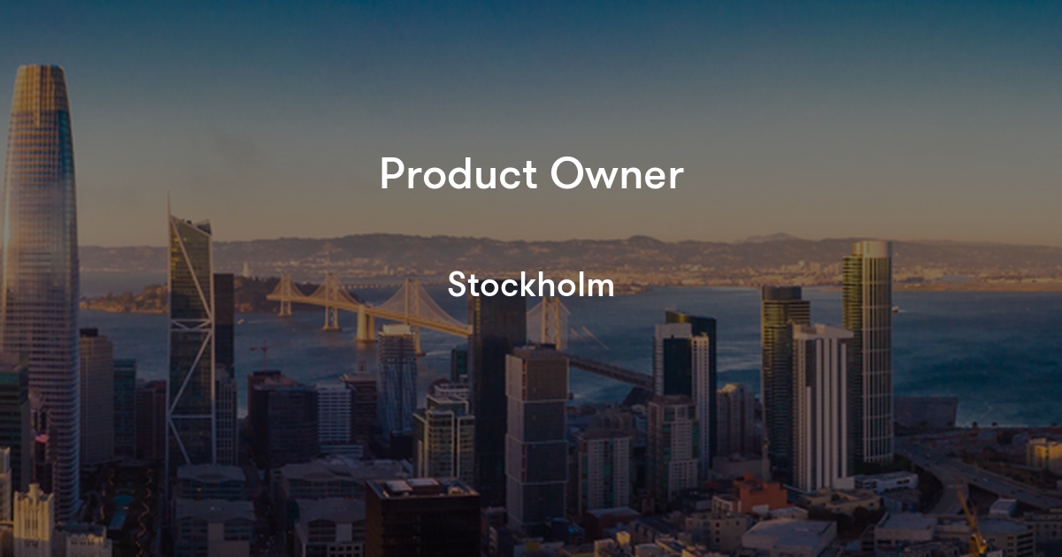 Product Owner - DigitalRoute | Jobylon