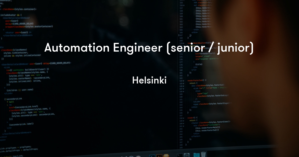 Automation Engineer (senior / junior) - Norsepower | Jobylon