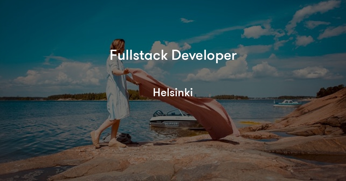 Fullstack Developer - Skipperi | Jobylon