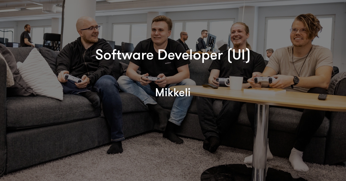 Software Developer (UI) - Metatavu | Jobylon